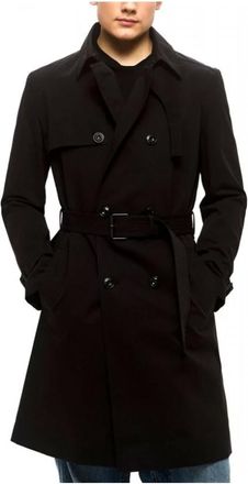 HUGO BOSS Homme, Manteaux, Noir, Taille: S Maluks2511 Trench Coat