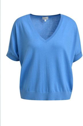 Milano V-Ausschnitt-Pullover aus Feinstrick