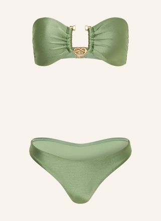 Zimmermann Bandeau-Bikini Rhiannon gruen