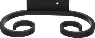 Hemobllo Wandmontiertes Weinglashalter Satz aus Aluminium Nagelfreier H&auml;ngest&auml;nder f&uuml;r 2 Weingl&auml;ser Schwarzes Kelchregal f&uuml;r K&uuml;che Bar und Party