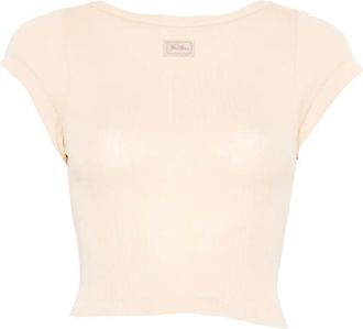 Jean Paul Gaultier ribbed short-sleeve T-shirt - Nude