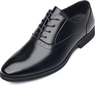 Dadawen Homme Chaussures de Ville à Lacets Oxfords et Derbies Mariage Brogues Chaussures Noir 47