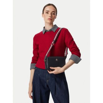 Tommy Hilfiger Handtasche Tommy Hilfiger Th Joy Camera Bag Corp AW0AW19315 Dunkelblau