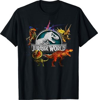 Jurassic Park Dinosaurs Around Logo T-Shirt