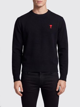Ami Pull ras du cou en laine avec broderie logo Ami de Coeur