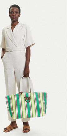 Pinko Handtasche Shopping Bag Extra PE 25 PLTT 104754 A2G5 Gr&uuml;n