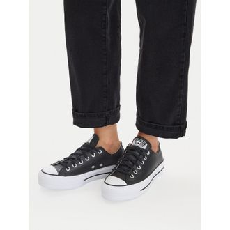 Converse Sneakers aus Stoff Converse Ctas Lift Clean Ox 561681C Schwarz