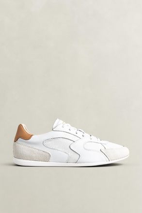 GANT Damen Sherly Sneaker aus Glatt- und Veloursleder (36) Wei&szlig;