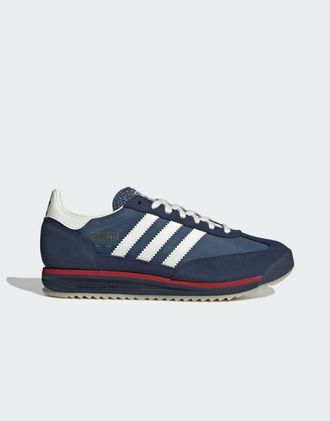 adidas Originals SL 72 RS - Sneaker in Marineblau und Wei&szlig;-Lila