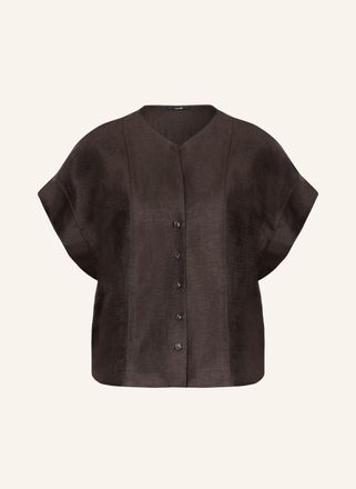 someday Someday Blusenshirt Zanovia Aus Leinen braun