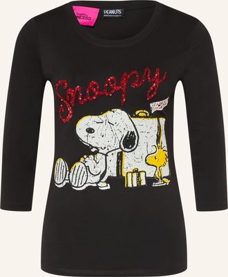 Frog Box Frogbox Shirt Mit 3/4-Arm Und Pailletten schwarz
