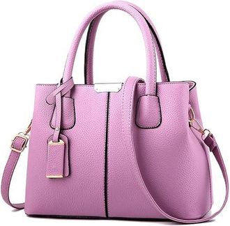 Generic Sac à main pour femme spacieux et tendance - Sac à main en cuir, violet
