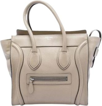 Celine Pre-owned Micro Luggage - Femme - Pre-owned - Beige - Taille: ONE Size