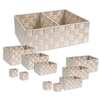 Trade Shop Trade Shop Traesio - Trade Shop - modulare stoffboxen badezimmer organizer schr&auml;nke regale 79081 beige