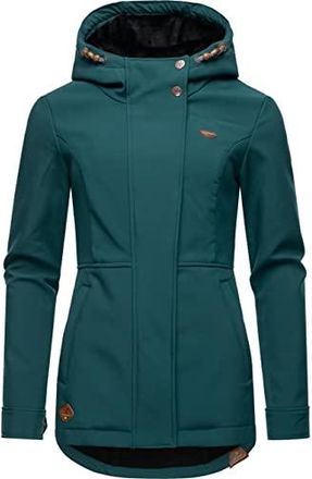 Ragwear Yba Intl Veste demi-saison pour femme avec capuche en polaire Taille XS à 6XL, Vert foncé 22, XL