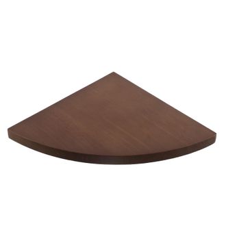 Angoily F&auml;cherf&ouml;rmiges Eckregal aus Massivem Naturholz Schwebendes Dreieck Wandregal 18x18cm Platzsparend f&uuml;r K&uuml;che Schlafzimmer Studentenwohnheim