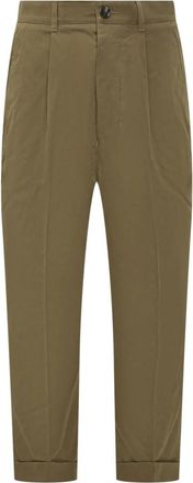 Ami Homme, Pantalons, Brun, Taille: XS Pantalon Oversized Carotte