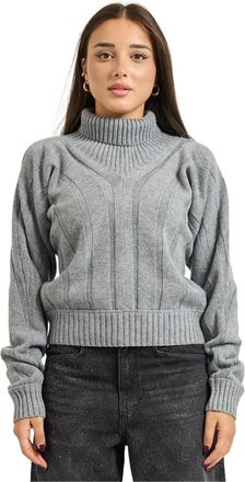 HUGO BOSS Femme, Pulls, Gris, Taille: 42 FR Pull &agrave; col roul&eacute;