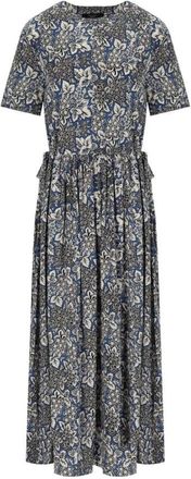 Max Mara Femme, Robes, Bleu, Taille: 42 FR Fascino Long Dress