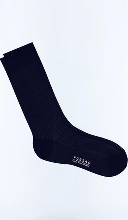 Fursac Chaussettes en coton fil d&eacute;cosse - Taille L - Homme