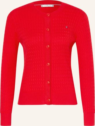 Tommy Hilfiger Strickjacke rot