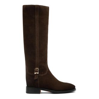 Santoni Wildleder-Reitstiefel - - Shoes - Damen - Braun - 37 1/2 EU