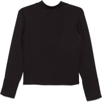 Theory Bluse aus Seide mit Schaldetail - Schwarz
