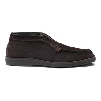 Santoni Botte Chelsea en Daim - Homme - Chaussures - Gris - Taille: 40 EU