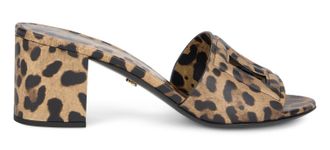 Dolce & Gabbana Leopard Print Sandal - Brown