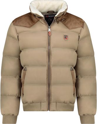 Geographical Norway Herren Parka Abramovitch Winterjacke Steppjacke Beige XXL