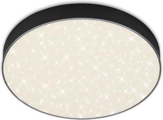 Briloner LED Deckenlampe mit Sternenhimmel, rahmenlos, neutralwei&szlig;e Lichtfarbe, LED Lampe, Deckenleuchte, Wohnzimmerlampe, Schlafzimmerlampe, K&uuml;chenlampe, 28,7