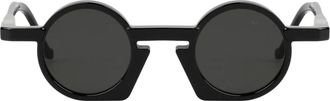 Vava Homme, Accessoires, Noir, Taille: ONE Size Round Lunettes de soleil