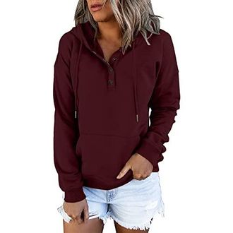 Generic Sweats &agrave; capuche surdimensionn&eacute;s et chauds pour femme - Manches longues et fermeture &eacute;clair - Uni - Pull d&eacute;t&eacute; - Veste de sport &agrave; capuche - V&ecirc;tements d