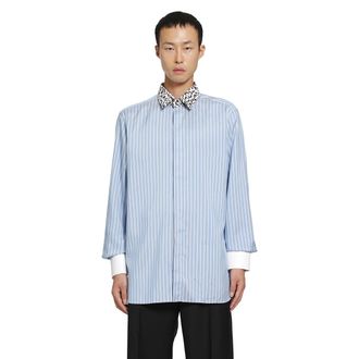 Tom Ford Silk Stripe Contrast Classic Shirt