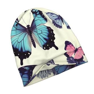 Generic Chapeau Papillon Bonnet Classique Extensible Bonnet Hiver pour Homme Temps Froid Randonnée