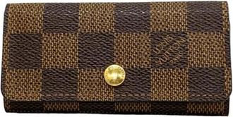 Louis Vuitton unisex, Pre-owned, Brun, Taille: ONE Size Porte-cl&eacute;s en tissu Pre-owned