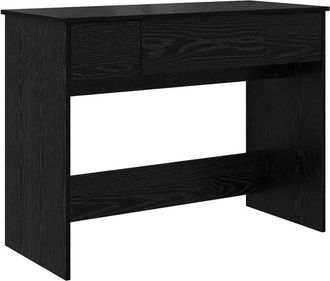 vidaXL Schminktisch Schwarze Eiche 100 x 45 x 76 cm Holzwerkstoff Vidaxl