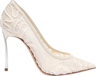 Casadei Femme, Chaussures, Beige, Taille: 37 1/2 EU Chantilly Blade Pump