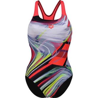 Arena Damen Schwimmanzug WOMENS VISUAL WAVES SWIM PRO BACK LB