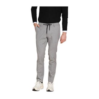 Mason's Homme, Pantalons, Gris, Taille: S Pantalon Chino Slim Fit Laine M&eacute;lang&eacute;e Gris