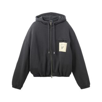 Jacquemus Homme, Sweatshirts et sweats &agrave; capuche, Gris, Taille: M SweaT-shirt zipp&eacute;