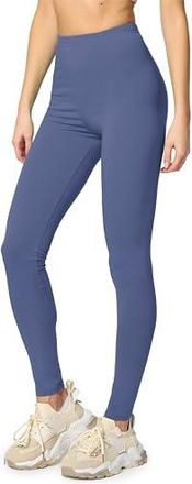 Merry Style Legging Femme Confortables et Extensibles Legging Sport Femme Coton Naturel Respirant Parfait pour Yoga Pilates Fitness Tenue de Sport MS10-198 (Jeans