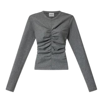 Isabel Marant Langarmshirt mit Raffung - - Tops - Damen - Grau - M