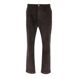 Jacob Cohen Stretch Cotton Velvet Pants - - Trousers - Herren - Braun - W33