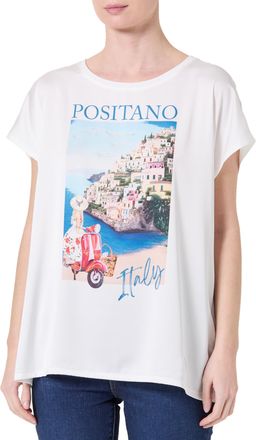 Key Largo Damen WT Positano Round T-Shirt, Offwhite (1001), X-Small