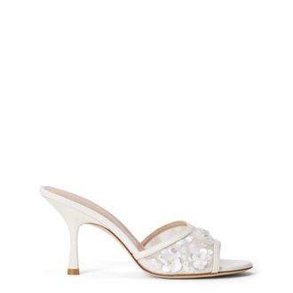 Stuart Weitzman Montrose Slide 85 - Femme - Chaussures - Blanc - Taille: 37 EU