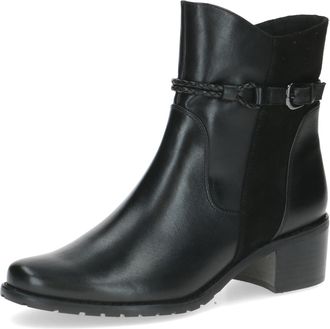 Caprice Caprice Damen Stiefeletten mit Schnalle Blockabsatz, Schwarz (Black Comb), 40.5 EU