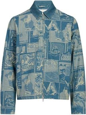 Les Deux Veste droite zipp&eacute;e &agrave; motifs