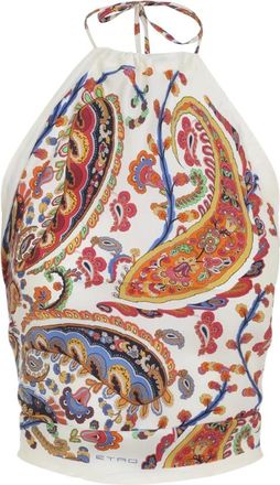Etro Femme, Tops, Multicolore, Taille: ONE Size Top Bandana &agrave; Nouer