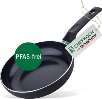 Fackelmann Chefkoch Aluminium-Pfanne &Oslash;20 cm Bielefeld mit Keramik-Antihaft-Beschichtung - Bratpfanne aus Aluminium: Extra leicht - F&uuml;r alle Herdarten geeignet (a